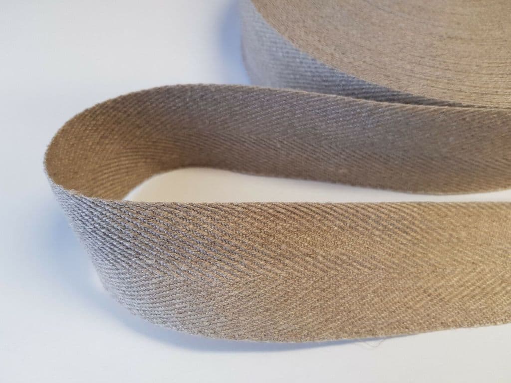 PURE LINEN WEBBING 33mt 50mm wide Flax fabric strap upholstery chair craft